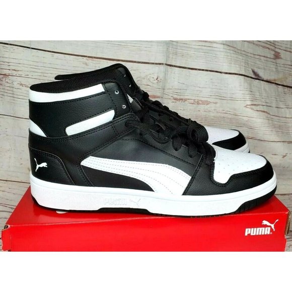 Puma | Shoes | Vintage 20 Puma Rebound Layup Black White Adult Us Size ...